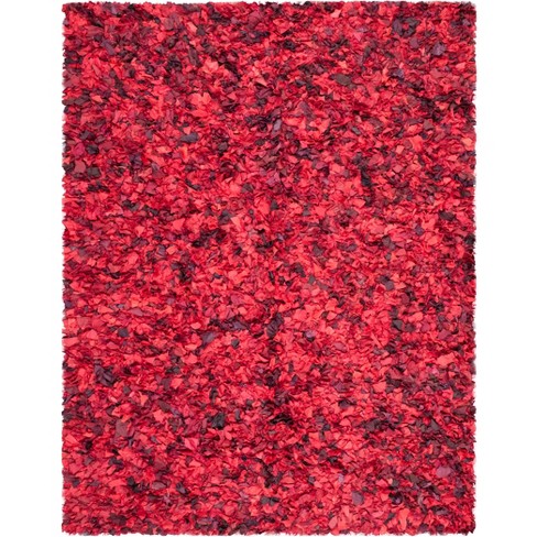 Rio Shag Sg951 Hand Woven Area Rug - Red/multi - 8'x10' - Safavieh : Target