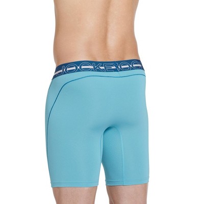Jockey Men's Sport Silver Microfiber 9" Long Leg Boxer Brief : Target