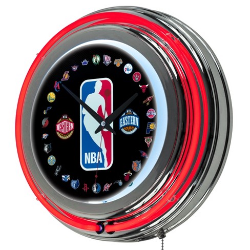 Nba Team Logo Wall Clock : Target