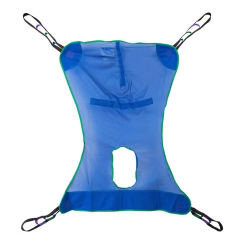 Mckesson Full Body Commode Sling Mesh 600 Lbs. Weight Capacity Blue ...
