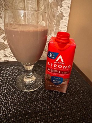 Atkins Strong Ready To Drink Protein Shake - Milk Chocolate - 44 Fl Oz ...