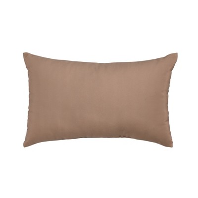 Lumbar Heavyweight Linen Blend Throw Pillow Warm Brown - Casaluna™ : Target