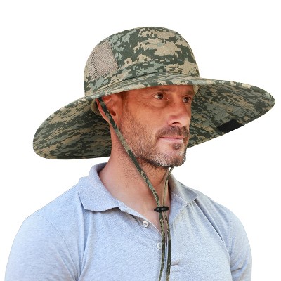 Solaris Unisex Camouflage Wide Brim Bonnie Cap, Lightweight Breathable ...