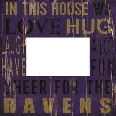 Nfl Baltimore Ravens Fan Creations 4" X 4" Picture Frame Sign : Target