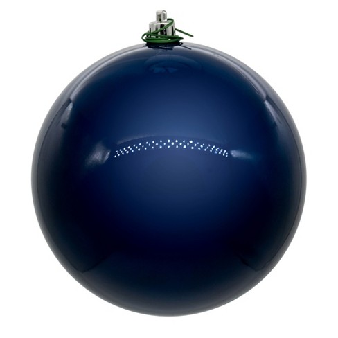 Vickerman 8" Midnight Blue Pearl Uv Drilled Ball Ornament, 1 Per Bag ...