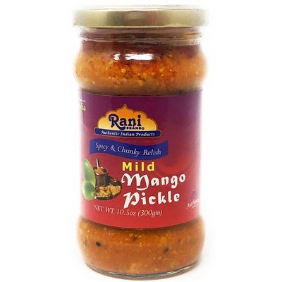 Mango Pickle Mild (achar, Indian Relish) - 10.5oz (300g) - Rani Brand ...