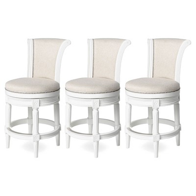 Maven Lane Pullman 26 Inch Tall Counter Height Upholstered Barstool ...