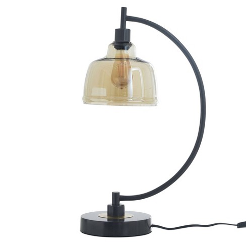 Black Water Table Lamp With Glass Pendant Shade - Stylecraft ...
