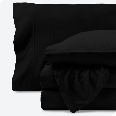 Black Cotton Flannel Queen Sheet Set By Bare Home : Target