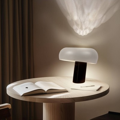 Brightech Kingpin Modern Dimmable (includes Led Light Bulb) Round Table ...