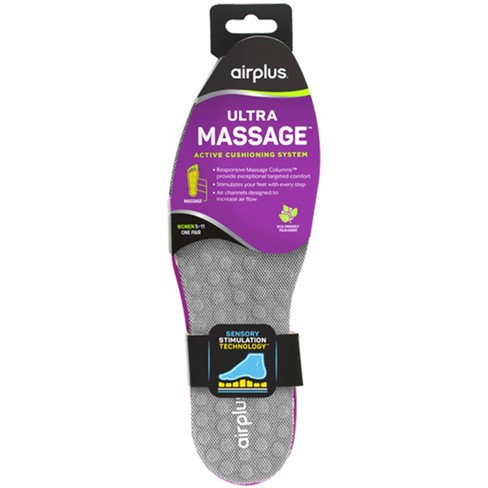 Airplus Women's Size 5-11 Ultra Massage Active Cushioning Shoe Insoles ...