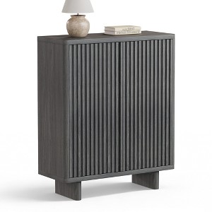 Garvee 41.5 in Shoe Cabinet with Fluted Door, 5-Tier Storage, 4 ...