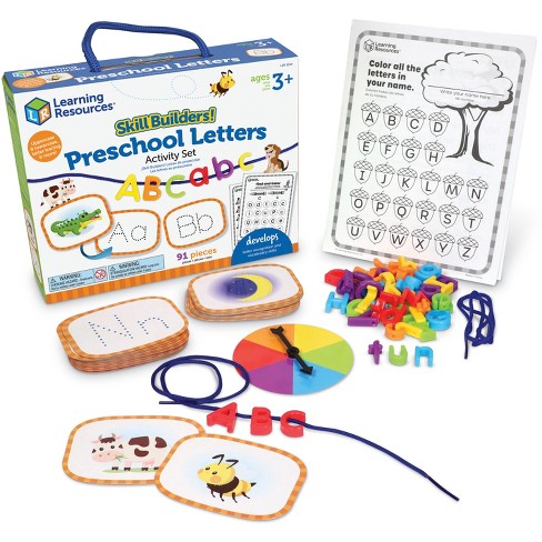 Learning Resources Skill Builders! Preschool Letters Activity Set : Target