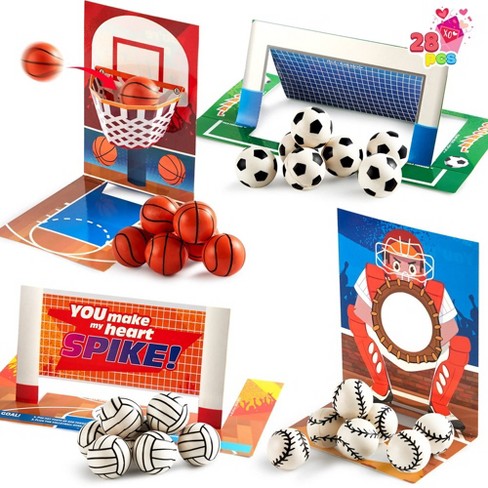 Joyin 28pcs Valentines Day Cards With Sports Toy Game With Soccer ...