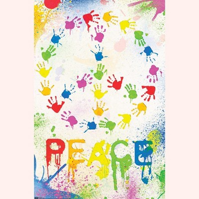 Trends International Peace Sign - Hands Framed Wall Poster Prints : Target