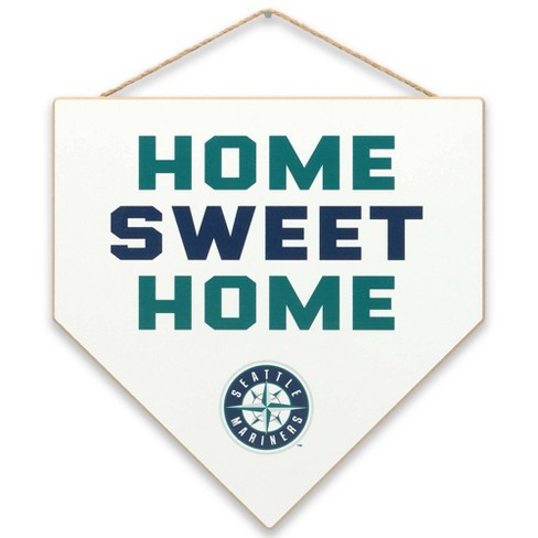 Mlb Seattle Mariners Home Sweet Home Hanging Wood Wall Decor : Target