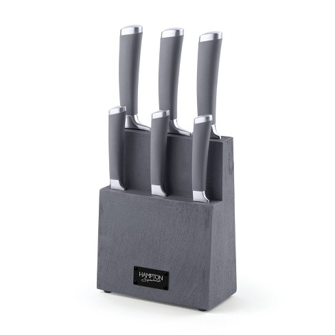Hampton Signature 7pc Stainless Steel Beton Text Knife Set : Target