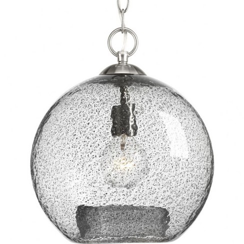 Progress Lighting Malbec 1-light Pendant, Brushed Nickel, Clear ...