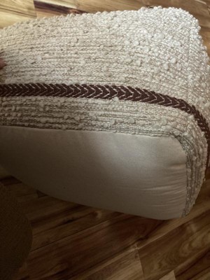 Branchville Square Pouf Cream Boucle - Threshold™ : Target