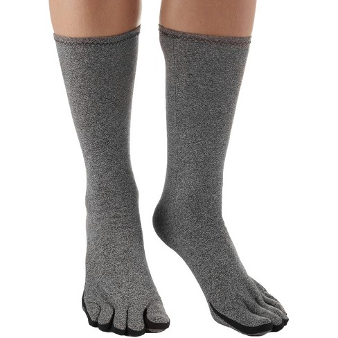 Brownmed Imak Compression Arthritis Socks - Medium - Heather Gray : Target
