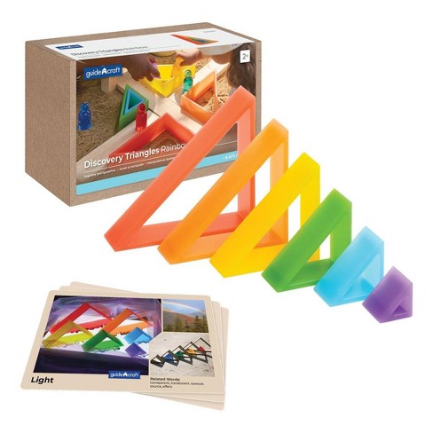 Kaplan Early Learning Discovery Triangles - Rainbow - 6 Pieces : Target