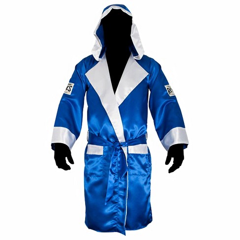 Cleto Reyes Satin Boxing Robe With Hood - Blue/white : Target