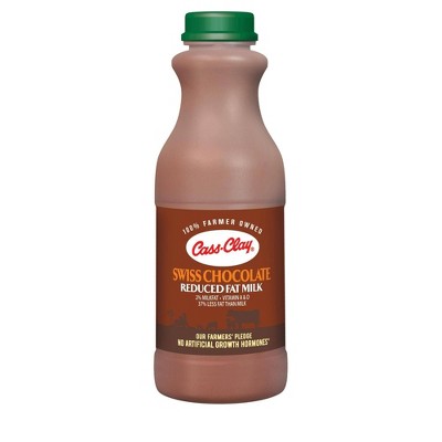 Cass Clay Swiss Chocolate 2% Milk - 1pt : Target
