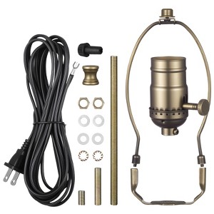 VEVOR Lamp Rewire Kit, E26 Lamp Socket with 12 ft Matching Cord ...