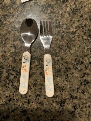 Zak Designs Bluey 2pc Bamboo And Plastic Kids Fork And Spoon Flatware ...