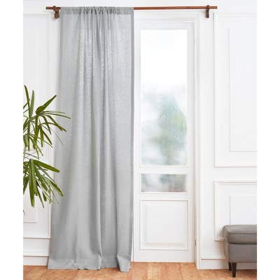 Solino Home Soft Grey Linen Curtain With Rod Pocket For Living Room ...