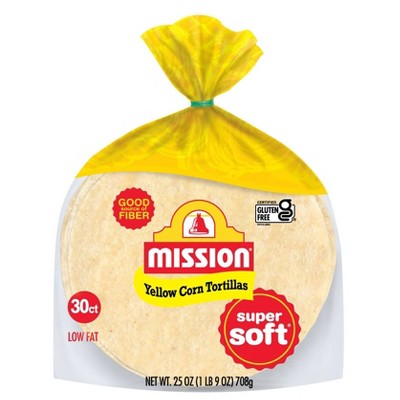 Mission Gluten Free Yellow Corn Tortillas - 25oz/30ct : Target