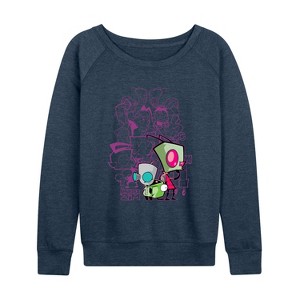 Women's Invader Zim Invader Zim Collage Lightweight French Terry Wide ...