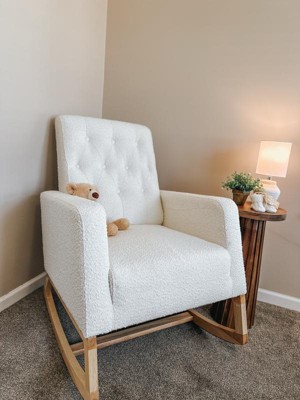 Storkcraft Northern Lights Nursery Rocker - Natural/salt Pepper Boucle ...