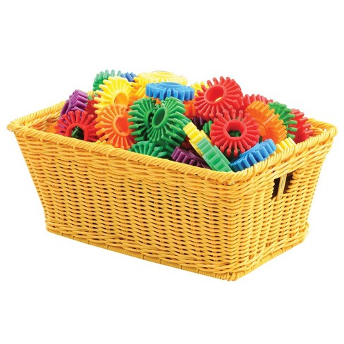 Kaplan Early Learning Small Plastic Wicker Baskets - Set Of 10 : Target