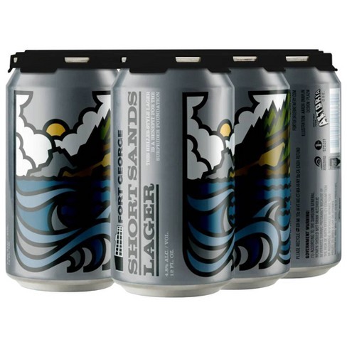 Fort George Short Sands Helles Lager - 6pk/12 Fl Oz Cans : Target