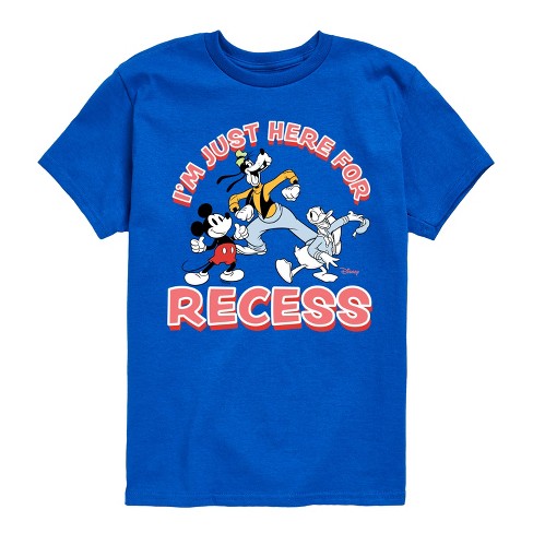 Boys' Disney I'm Just Here For Recess Short Sleeve Graphic T-shirt ...