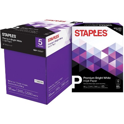 Staples Premium 8.5" X 11" Multipurpose Paper 24 Lbs. 98 Bright : Target
