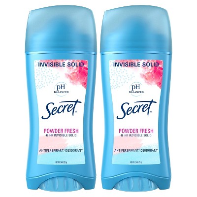 Secret Solid Antiperspirant And Deodorant, Powder Fresh Scent - 2.7oz ...