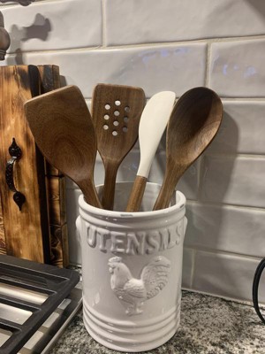 4pc Wood Kitchen Utensil Set Brown - Figmint™: Bpa-free Wooden Cooking ...