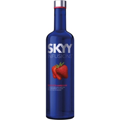 Skyy Infusions Wild Strawberry Vodka - 750ml Bottle : Target