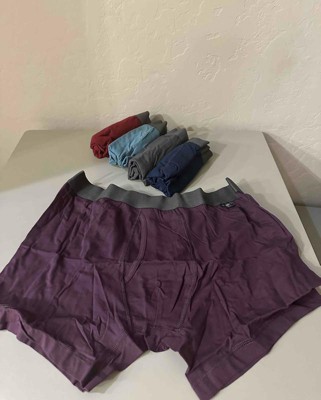 Men's Boxer Briefs 5pk - Goodfellow & Co™ Plum Purple/burgundy/teal ...