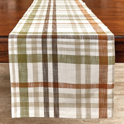 Split P Autumn Plaid Table Runner 15x72 : Target