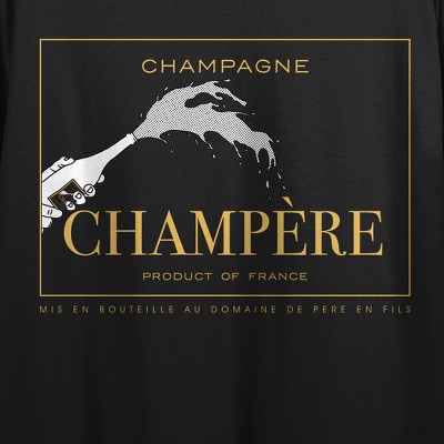 Emily In Paris Champere Ad Women's Black Short Sleeve Crew Neck Crop ...