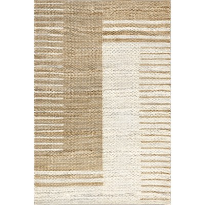 Nuloom Chastain Modern Geometric Jute Area Rug, 5' X 8', Natural : Target