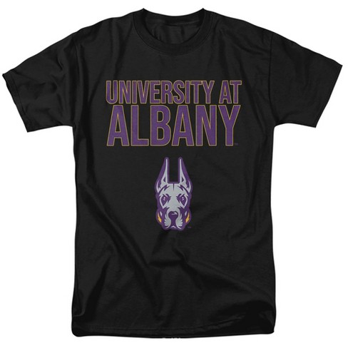 Campus Lab University At Albany Official Stacked Adult T-shirt, Black ...