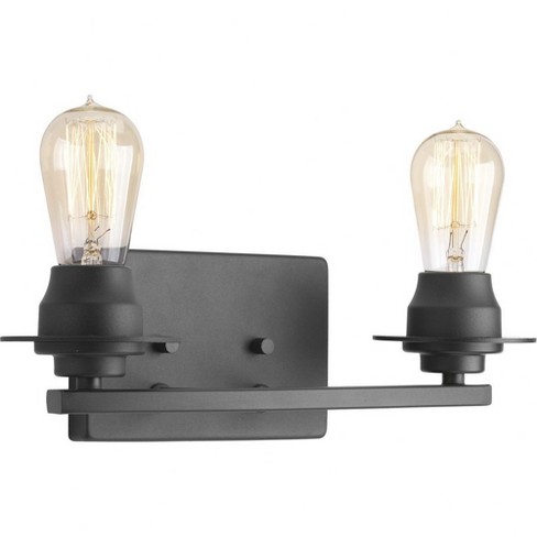 Progress Lighting Debut 2-light Bath Vanity Fixture, Steel, Graphite ...