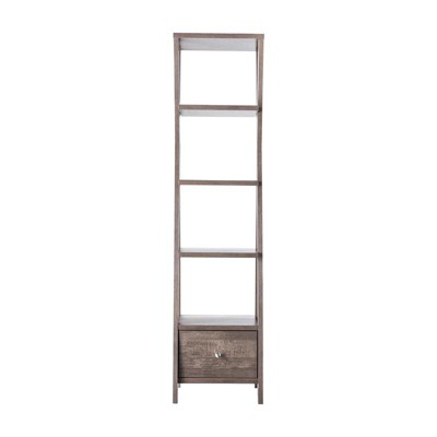 Ketano Metal 4-shelf Bookcase In Chrome - Furniture Of America : Target