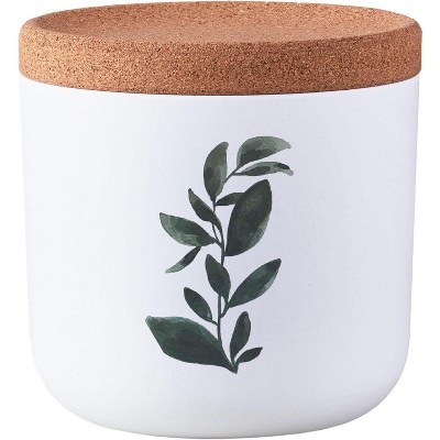 Plant-based Sustainable Green Leaves Storage Jars, Airtight Decorative ...