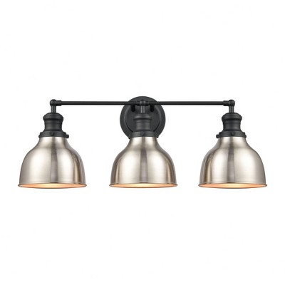 Elk Home Haralson 3 - Light Vanity In Charcoal : Target