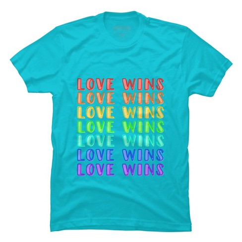Design By Humans Humans Love Wins Pride Repeat By Cntt668 T-shirt ...